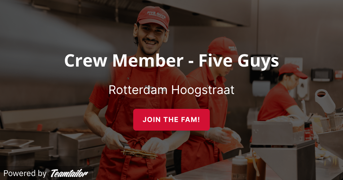 Crew Member - Five Guys - Five Guys International