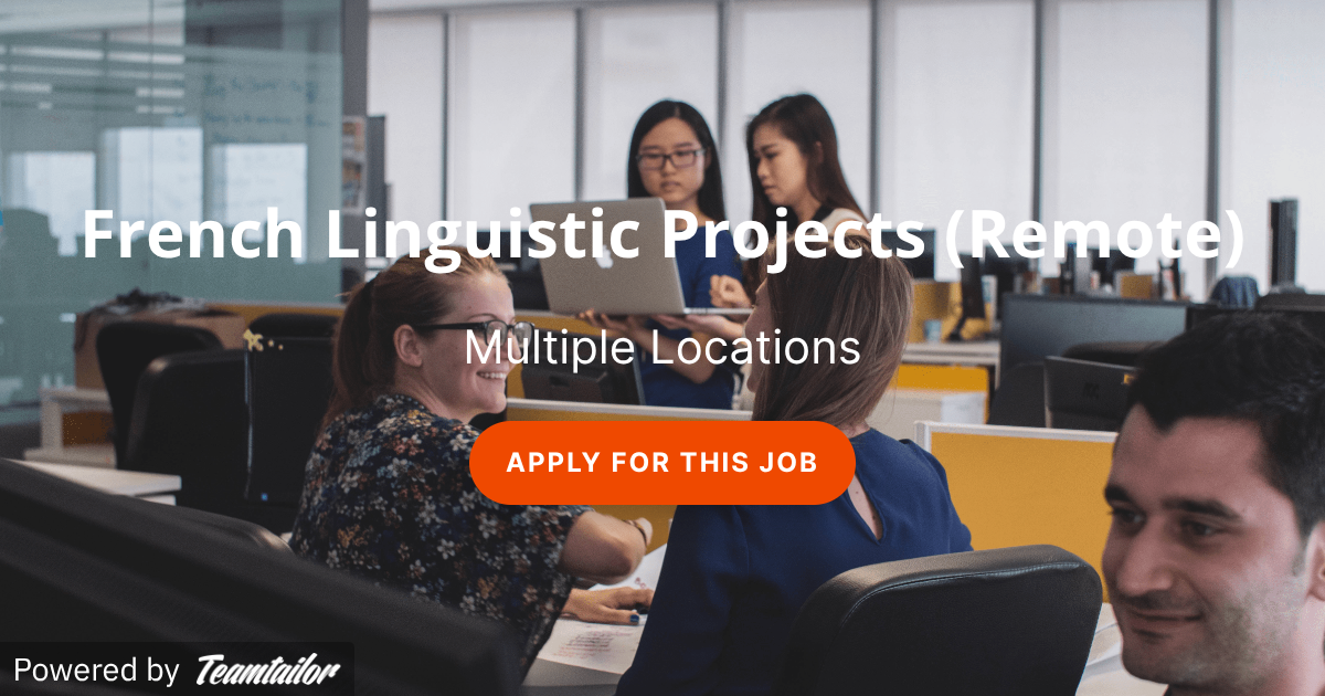 French Linguistic Projects (Remote) - Sigma Group