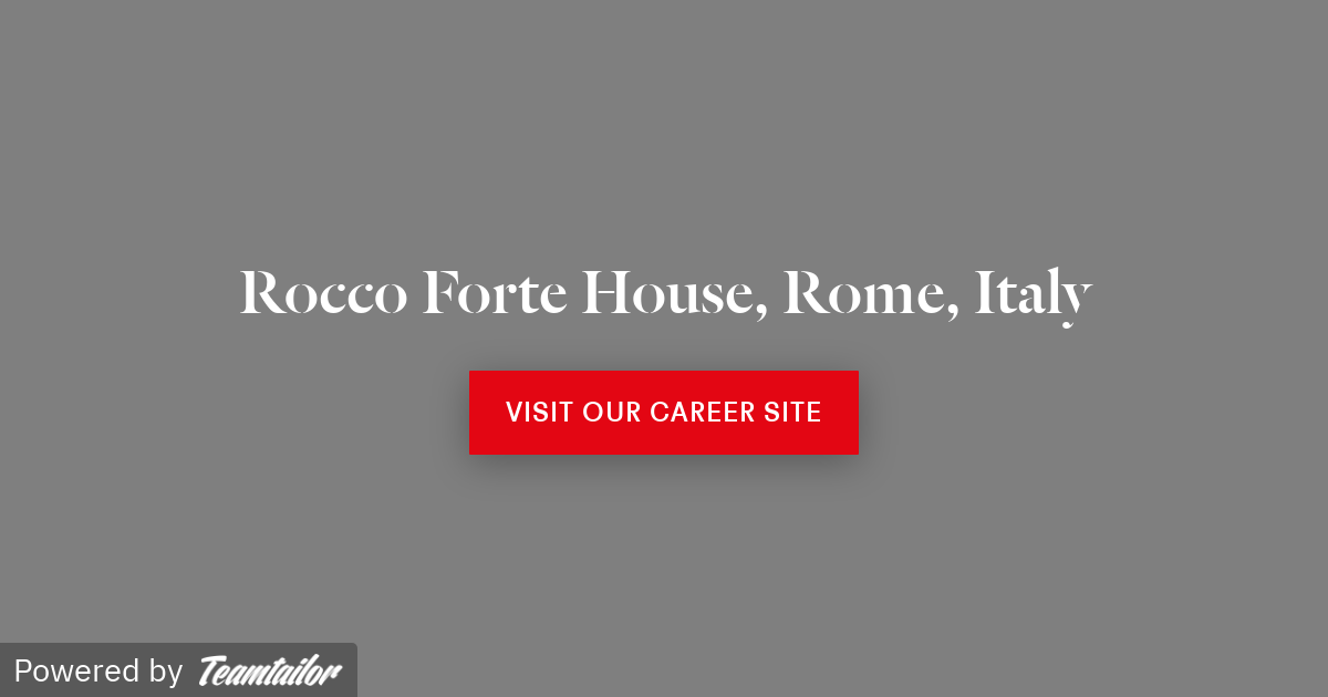 Rocco Forte House, Rome, Italy - Rocco Forte Hotels