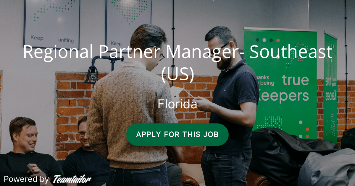 Regional Partner Manager- Southeast (US) - Keepit