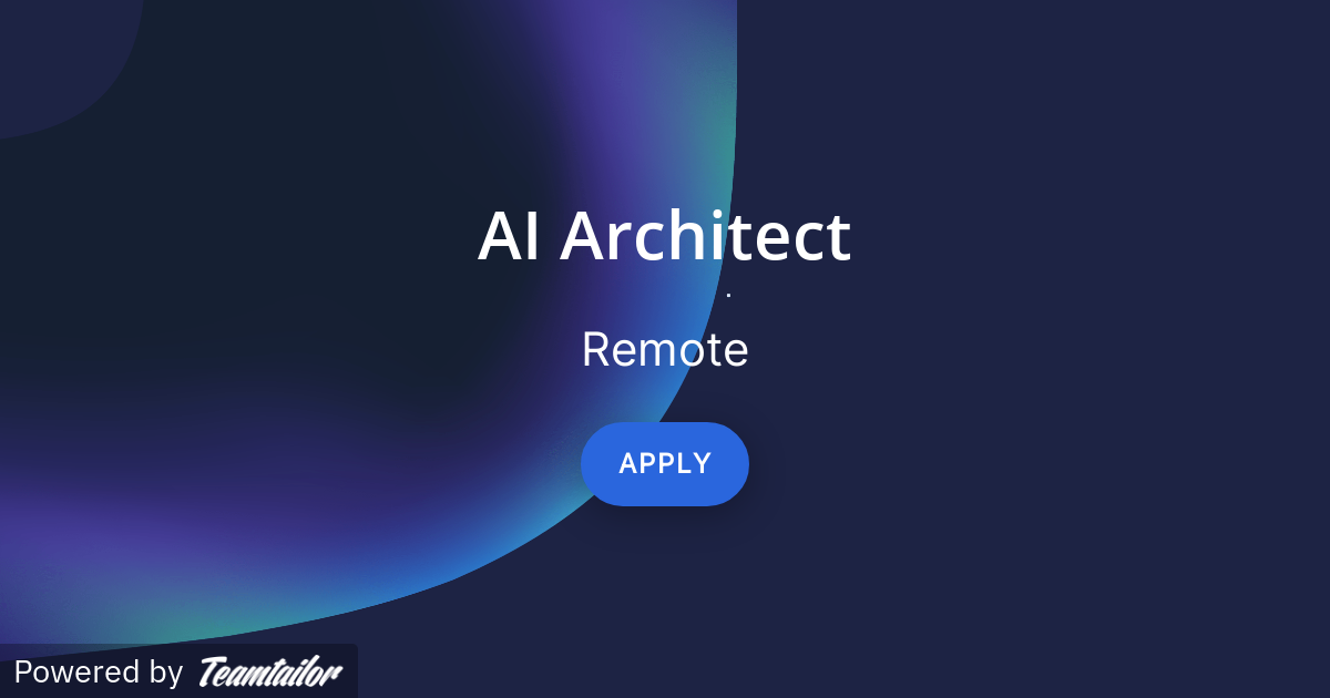 AI Architect - SDG Group