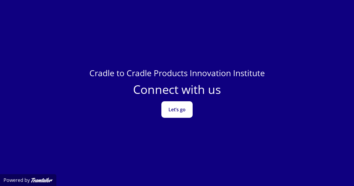 Cradle to Cradle Products Innovation Institute – Connect