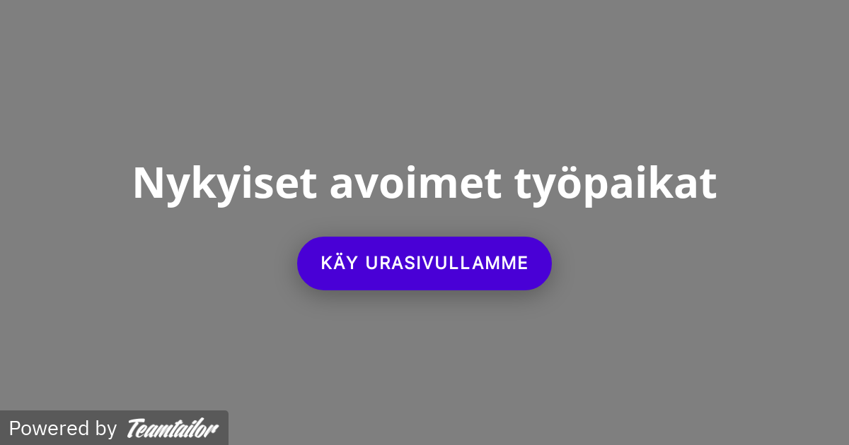 Nykyiset avoimet työpaikat - Veikko Lehti Oy