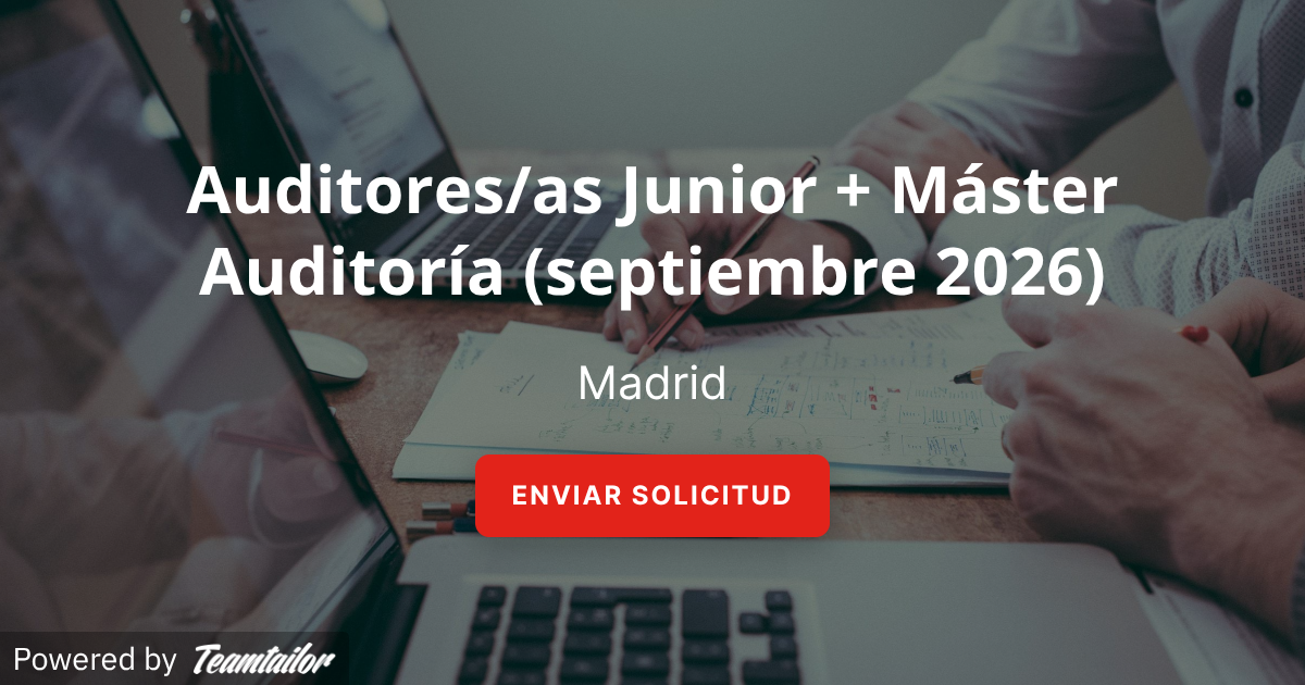 Auditores/as Junior + Máster Auditoría (septiembre 2026) - Auren