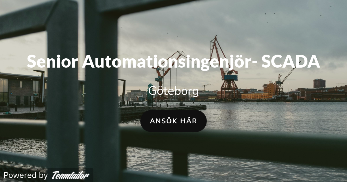 Senior Automationsingenjör- SCADA - Init Sweden