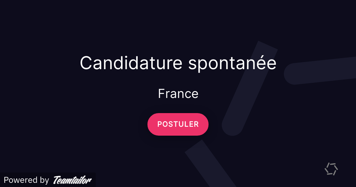 Candidature spontanée - Inovarion