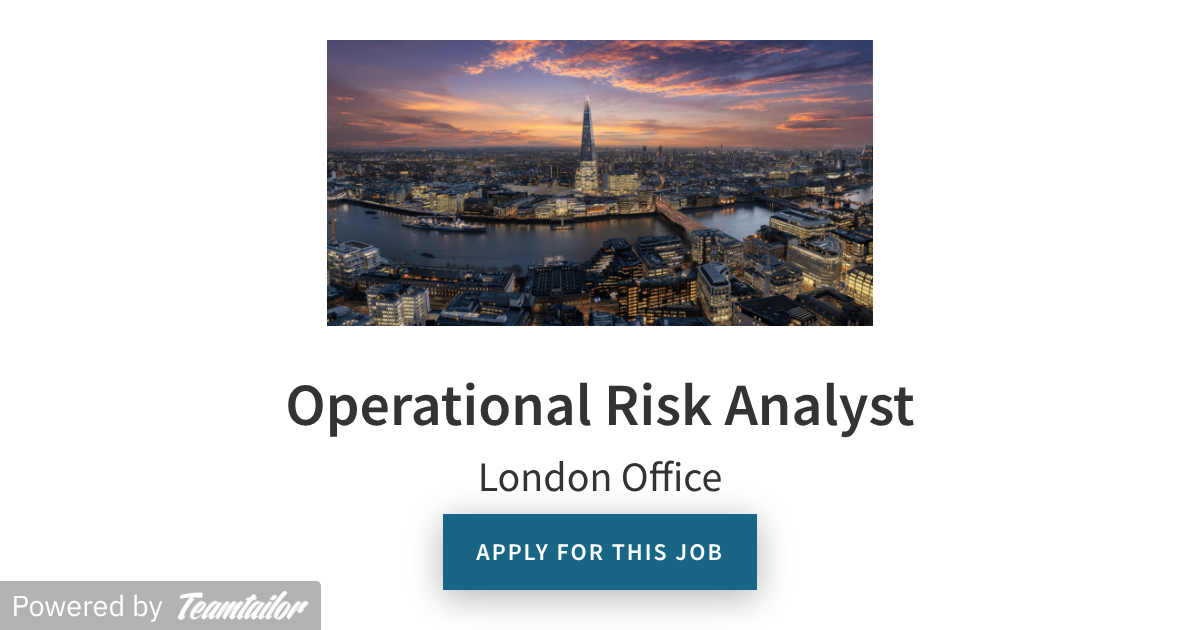 Operational Risk Analyst - Bank ABC
