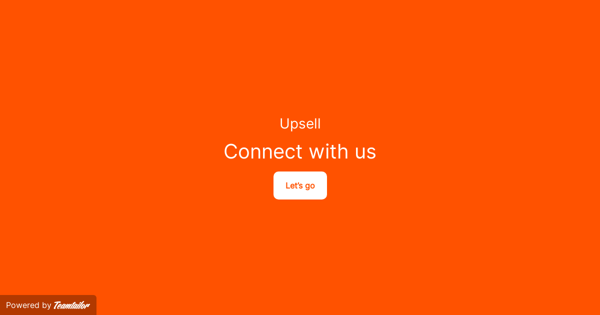 Upsell – Connect