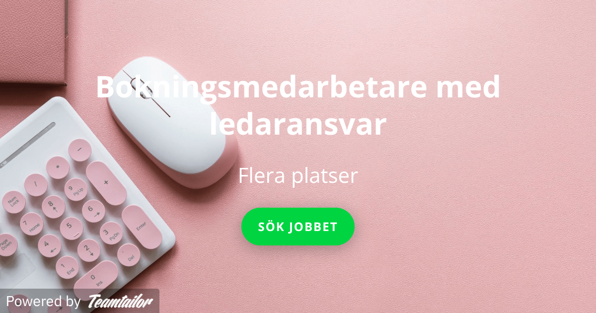 Bokningsmedarbetare med ledaransvar - Bravura