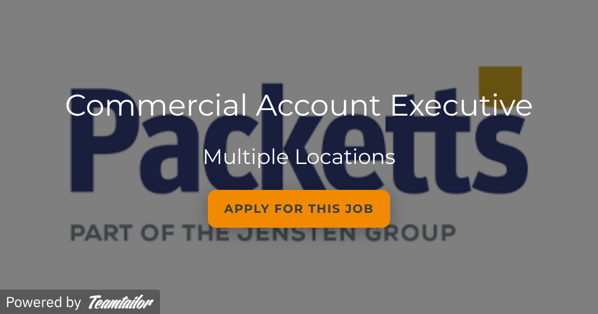 Commercial Account Executive - Jensten Group