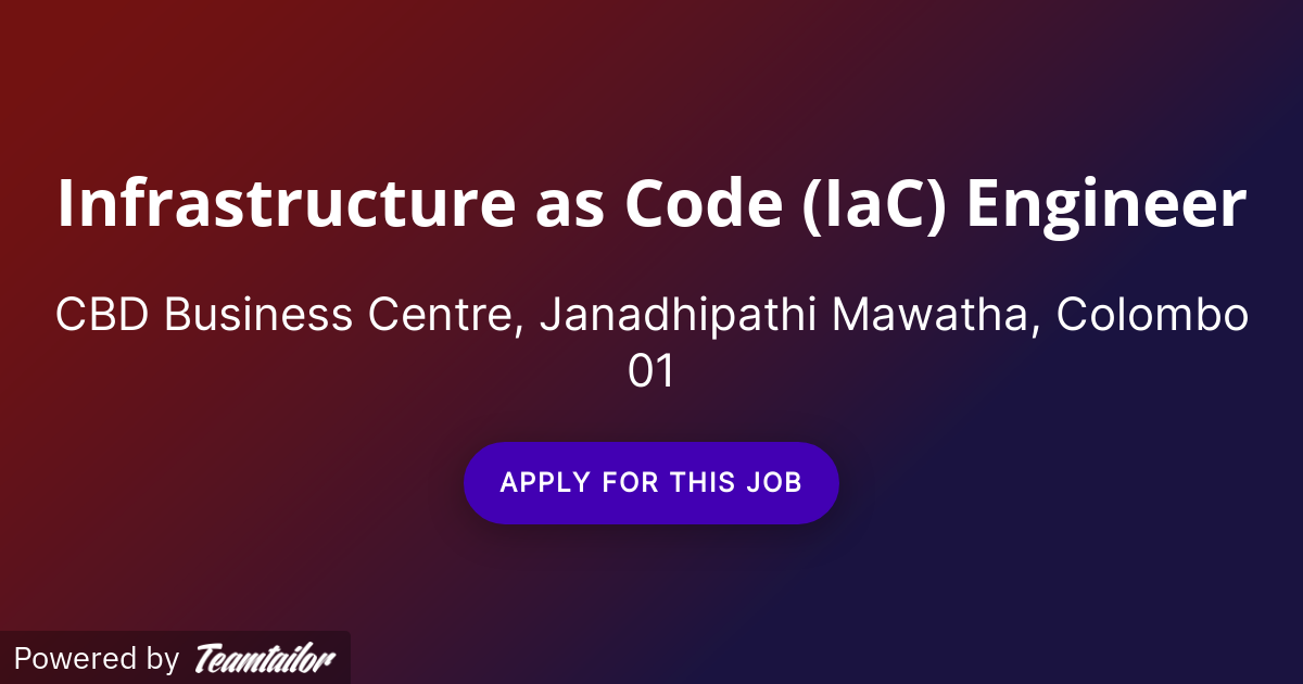 Infrastructure as Code (IaC) Engineer - Superloop