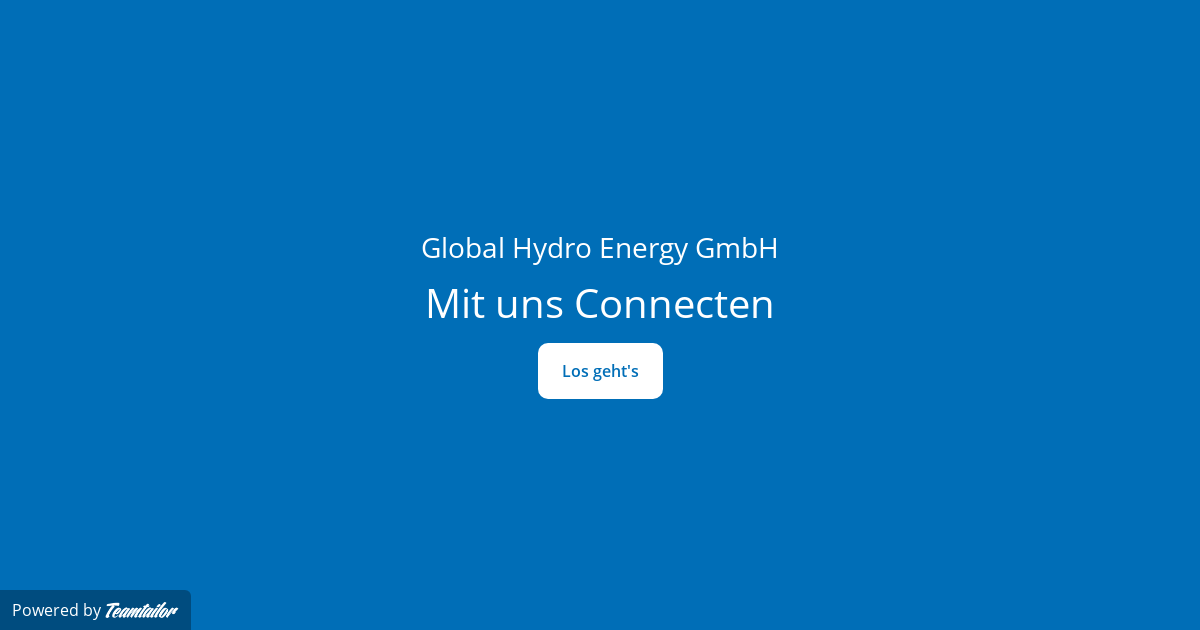 Global Hydro Energy GmbH – Connect