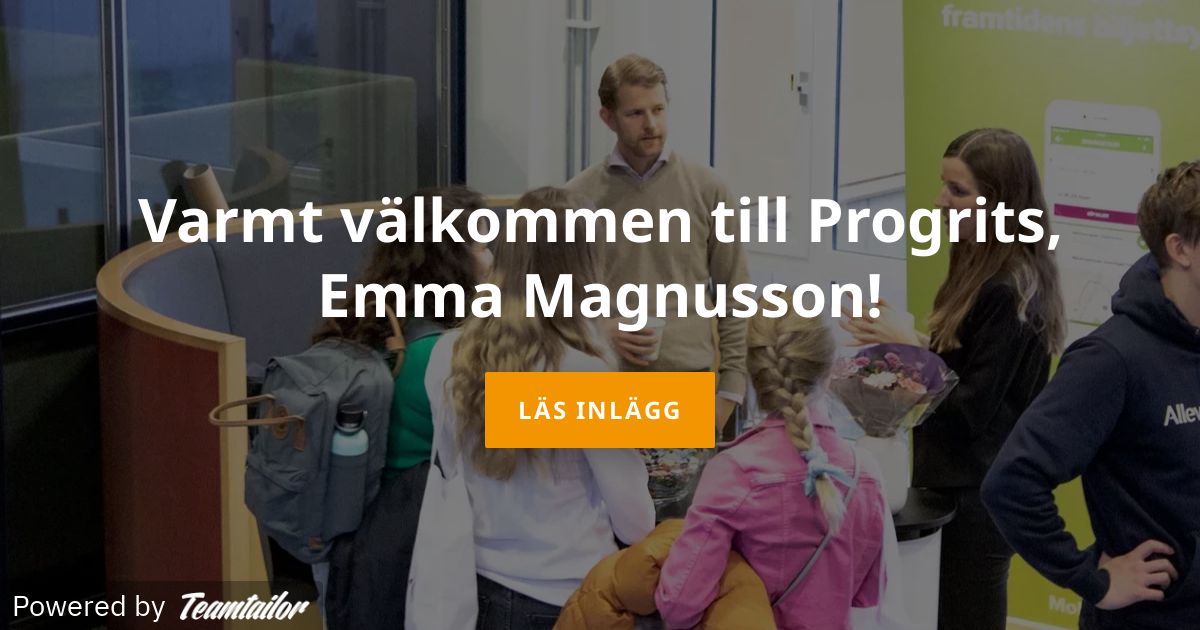 Varmt välkommen till Progrits, Emma Magnusson! - Posts - Progrits