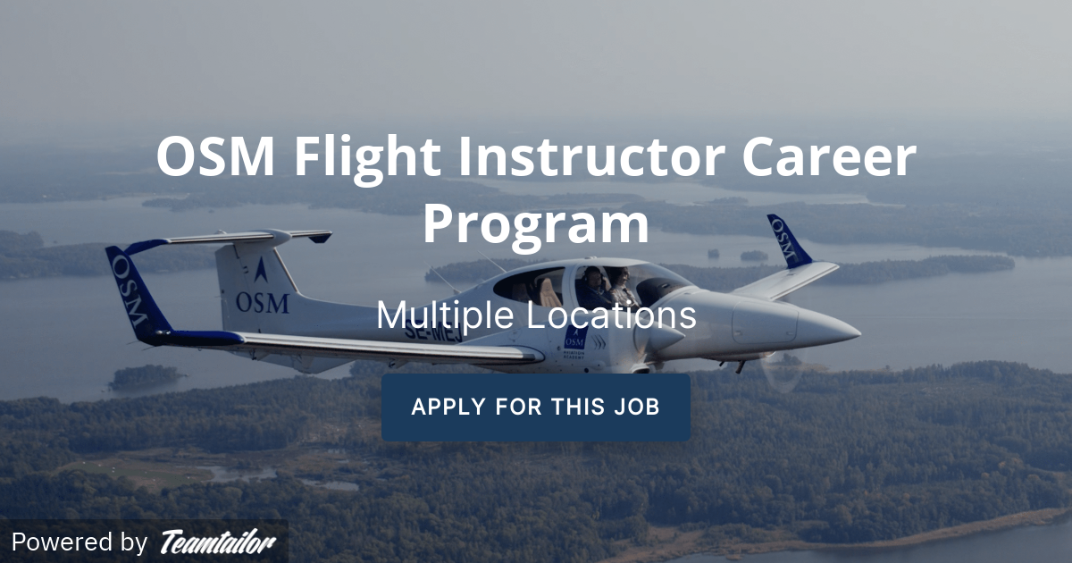 OSM Flight Instructor Career Program - OSM Aviation Academy