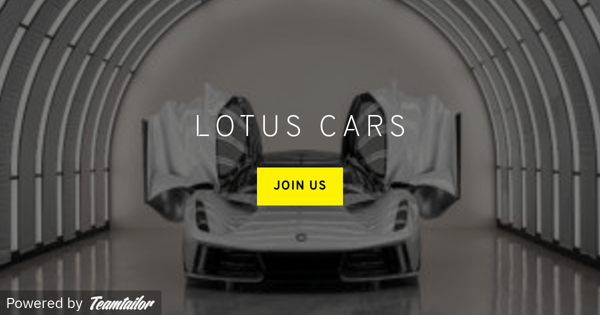 Career page - Lotus Cars - Lotus Cars