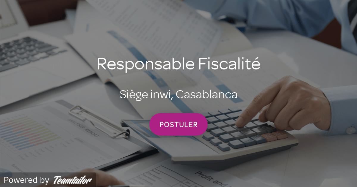 Responsable Fiscalité - inwi