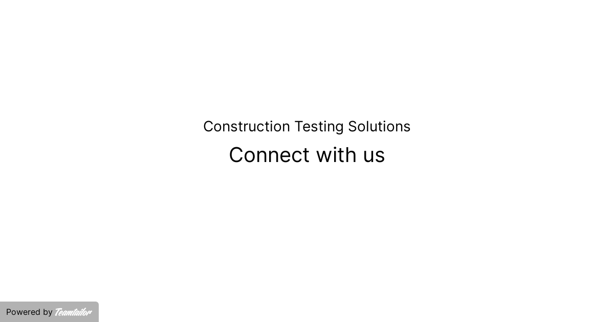 Construction Testing Solutions – Connect