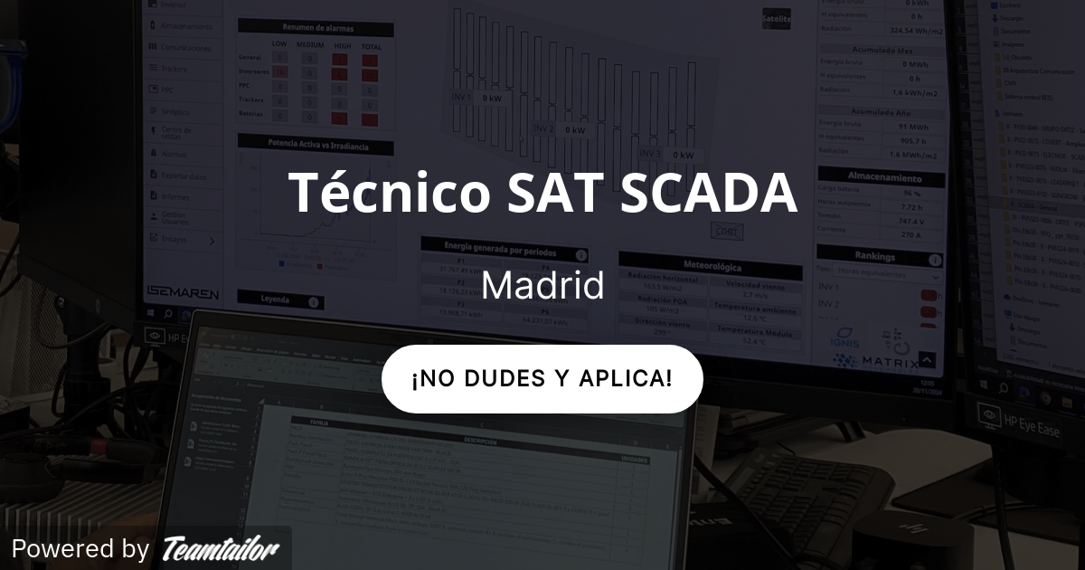 Técnico SAT SCADA - Isemaren