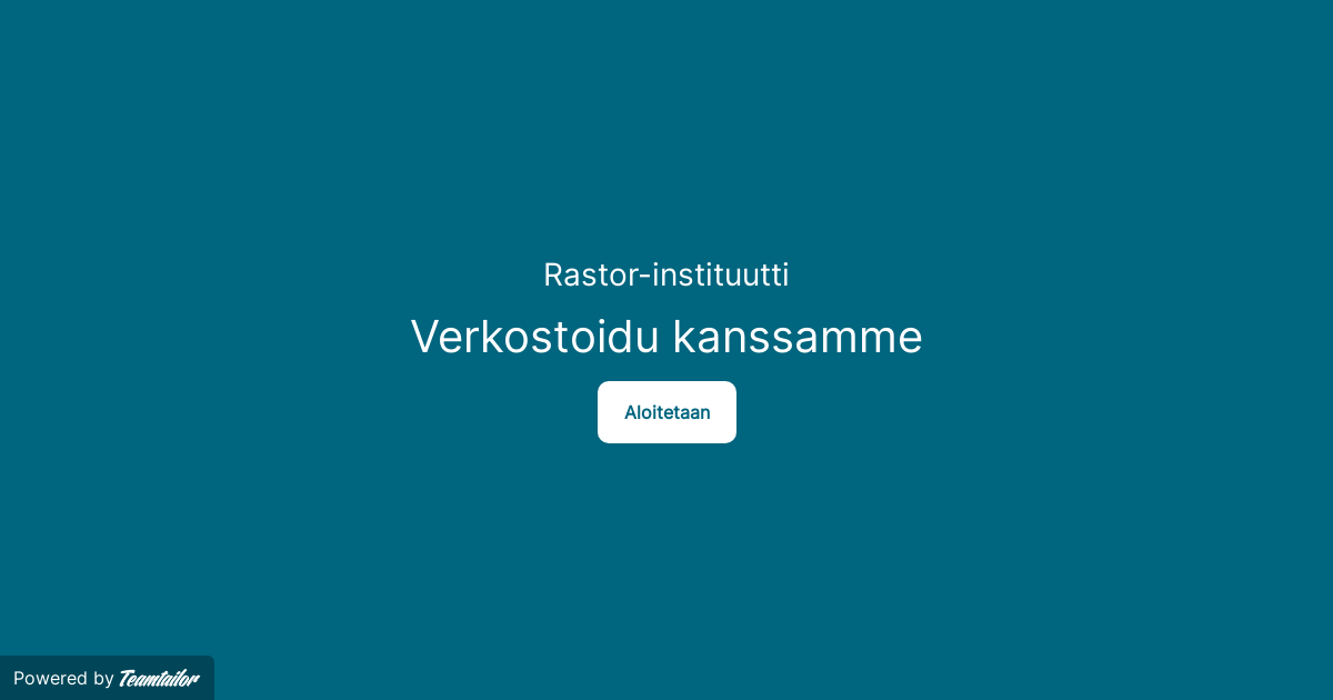 Rastor-instituutti – Connect