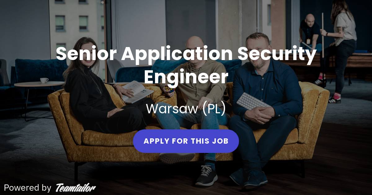 Senior Application Security Engineer - Spyrosoft