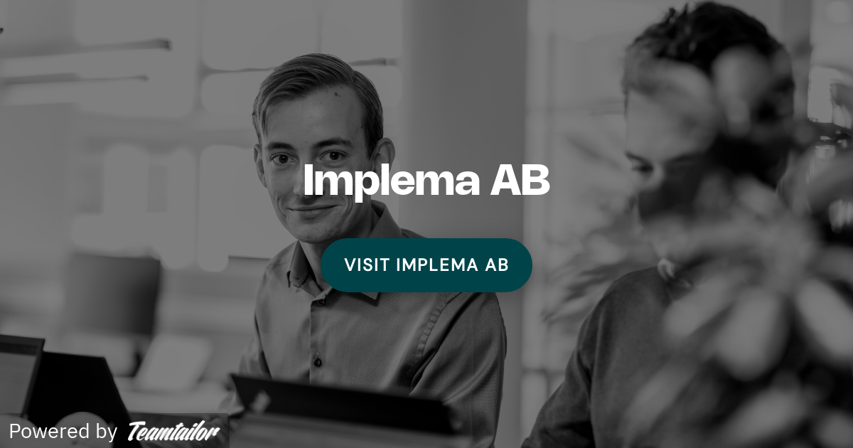 En unik karriär - Implema AB