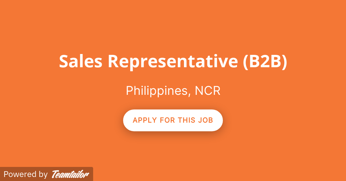 Sales Representative (B2B) - Cartrack