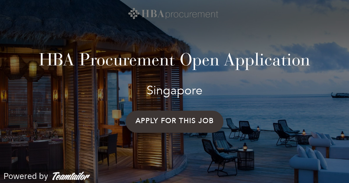 HBA Procurement Open Application - HBA / Hirsch Bedner Associates