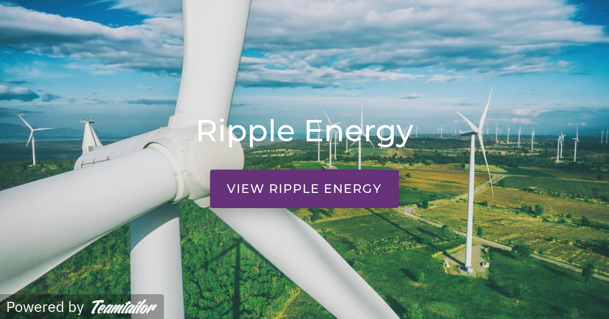 Want to help change the world? - Ripple Energy