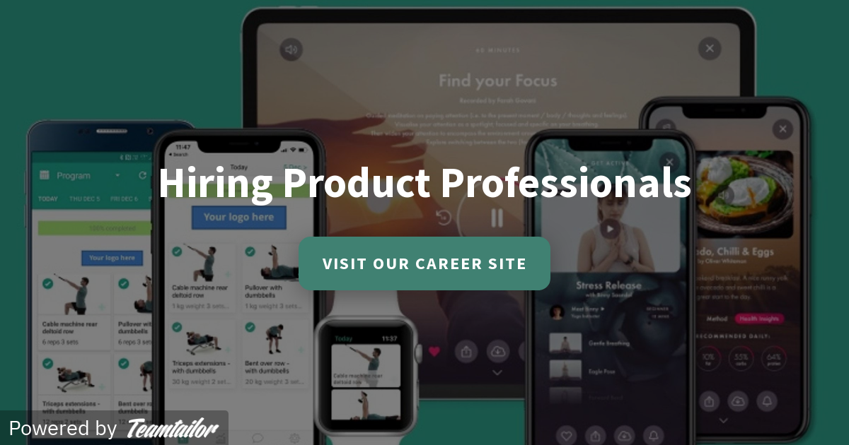 Hiring Product Professionals - Physitrack