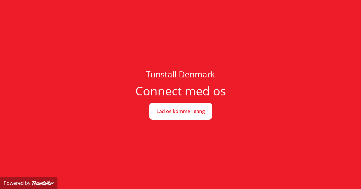 Tunstall Denmark – Connect