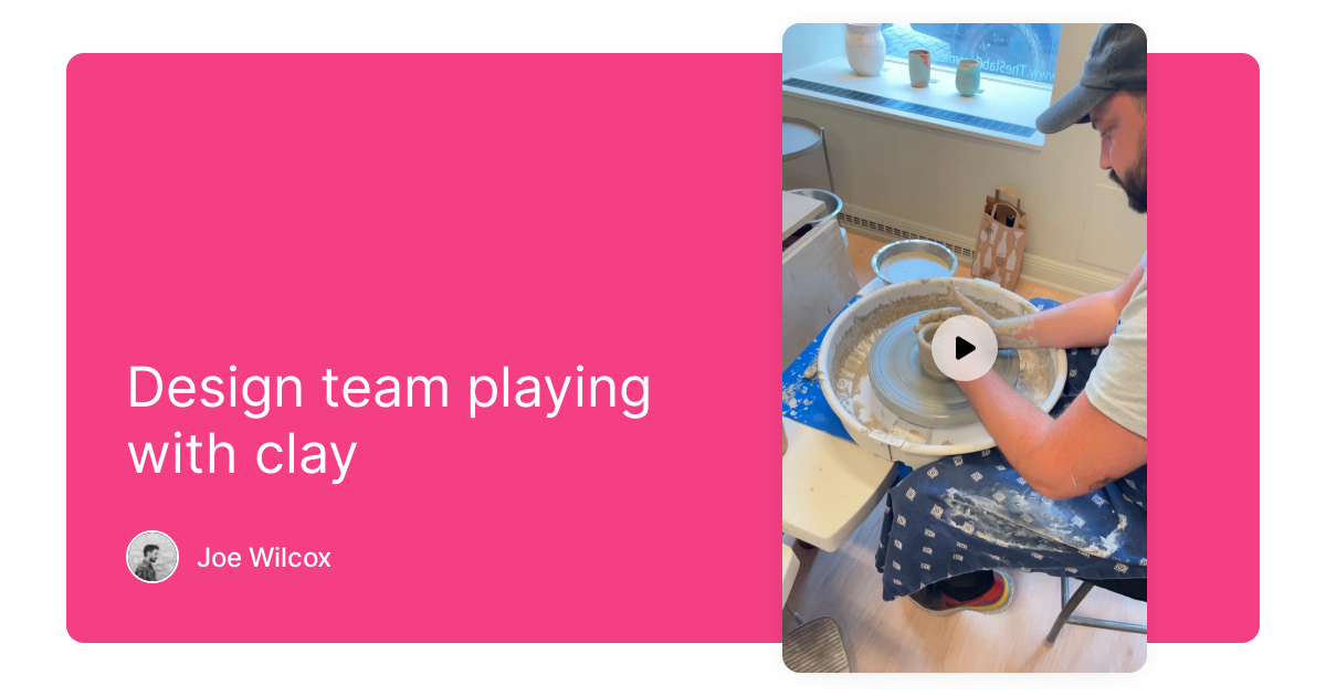 Design team playing with clay - Team stories - Teamtailor