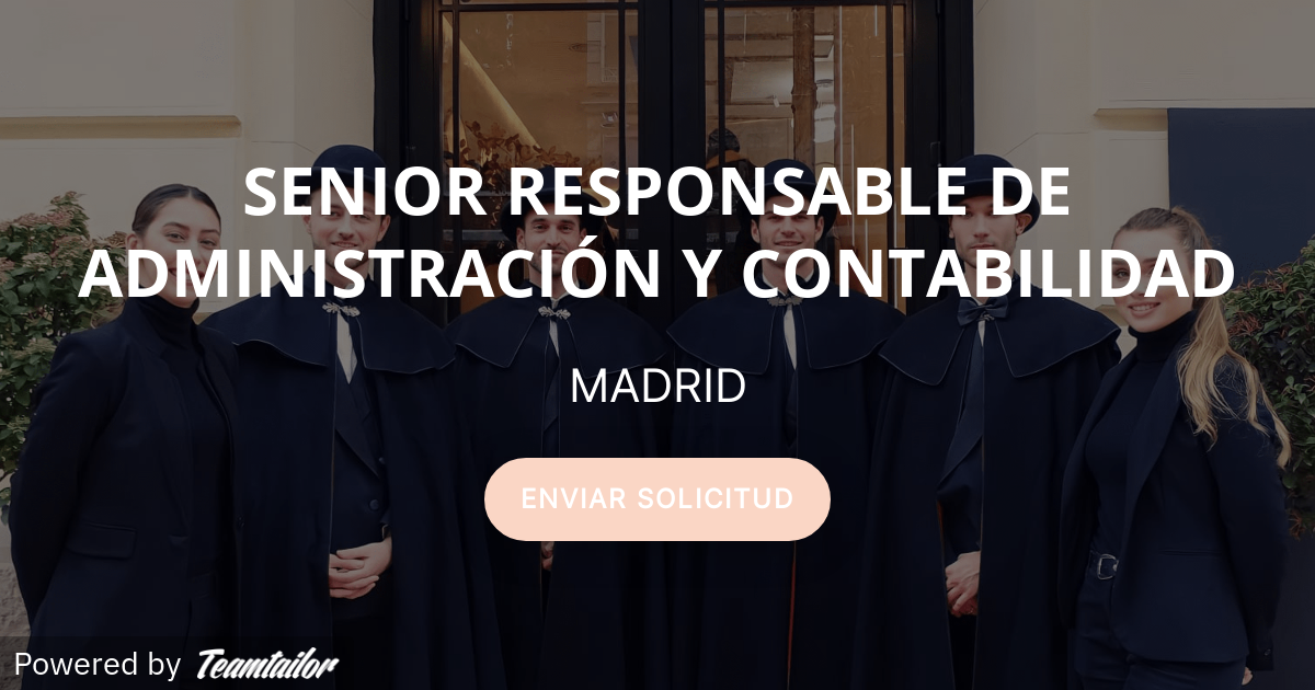 SENIOR RESPONSABLE DE ADMINISTRACIÓN Y CONTABILIDAD - SIGLO XXI AZAFATAS
