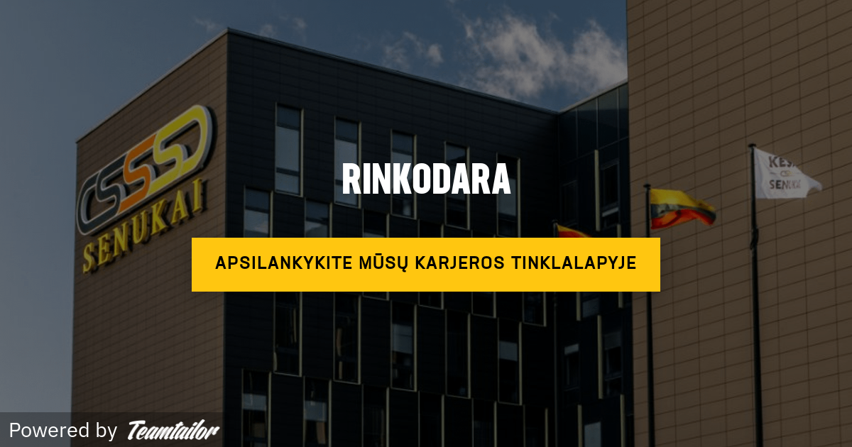 Rinkodara - Kesko Senukai Lithuania