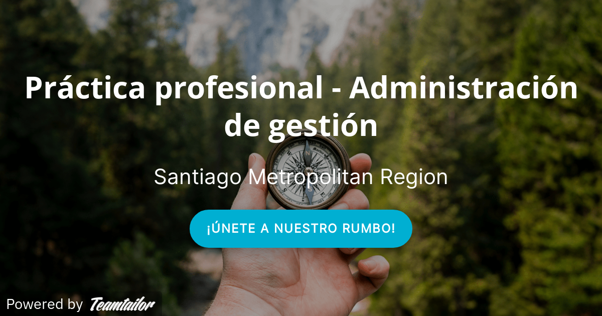 Práctica profesional - Administración de gestión - SACYR