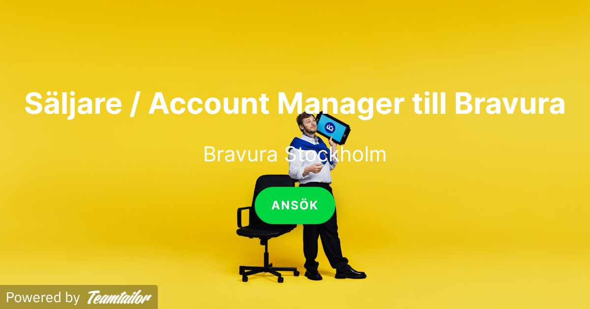 Säljare / Account Manager till Bravura - Join Bravura