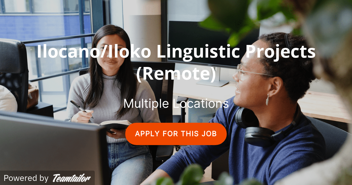 Ilocano/Iloko Linguistic Projects (Remote) - Sigma Group