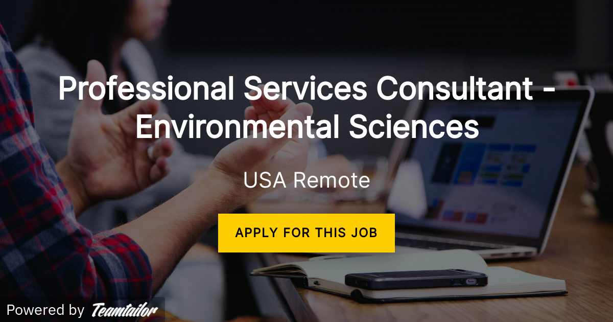 Professional Services Consultant - Environmental Sciences - Clinisys