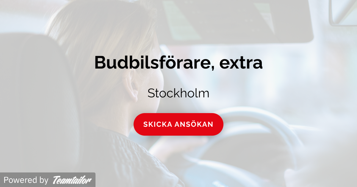 Budbilsförare, extra - Logent