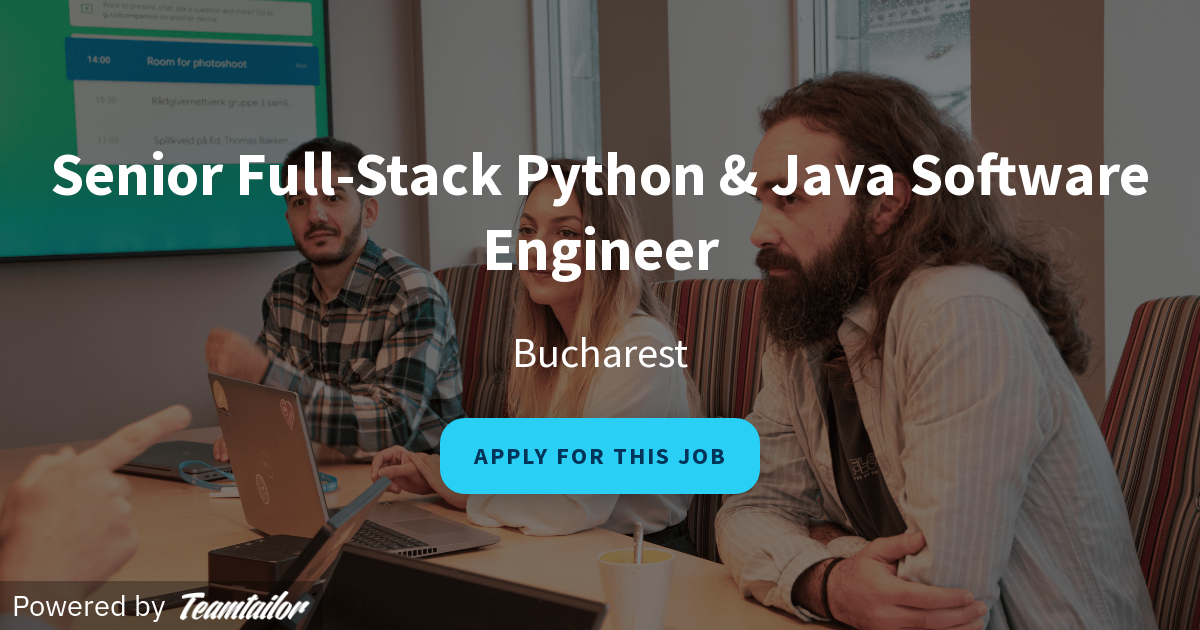 Senior Full-Stack Python & Java Software Engineer - Computas Development Center (Romania)