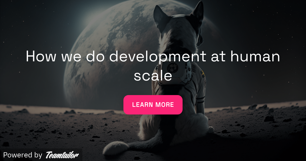 How we do development at human scale - Moon Rover Games