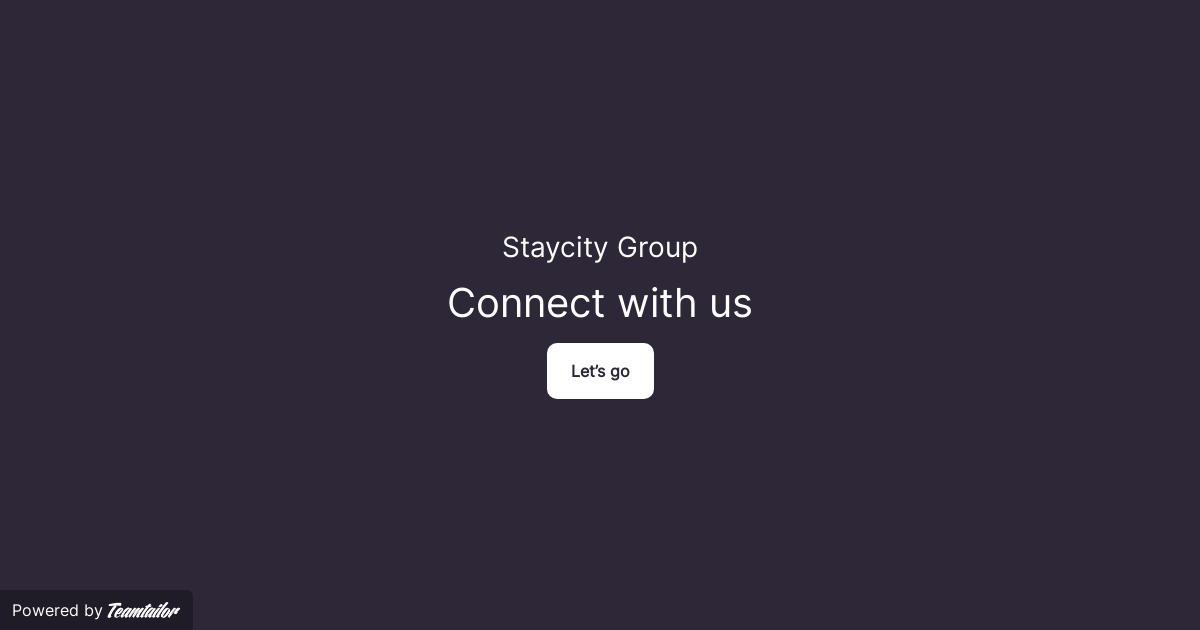 Staycity - Operations – Connect