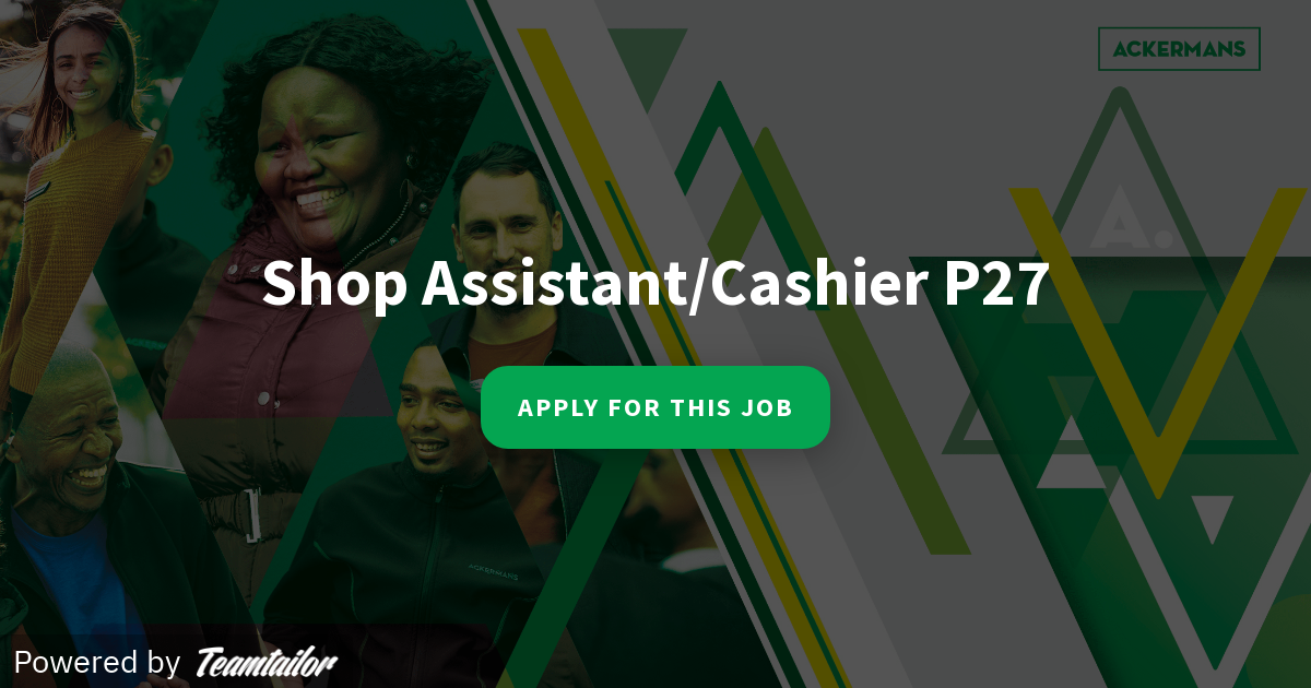 Shop Assistant/Cashier P27 - Ackermans