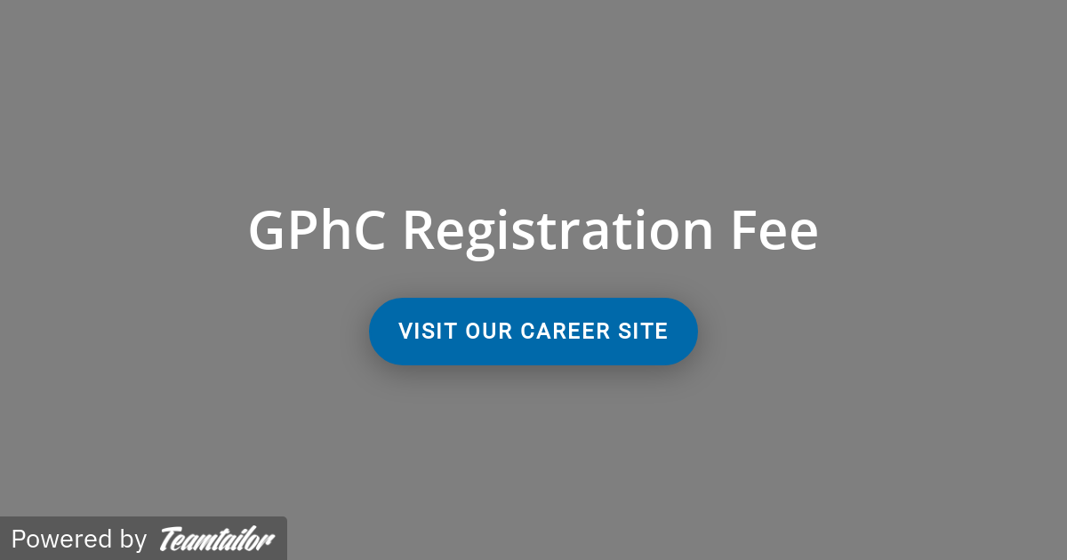 GPhC Registration Fee - Direct Medics
