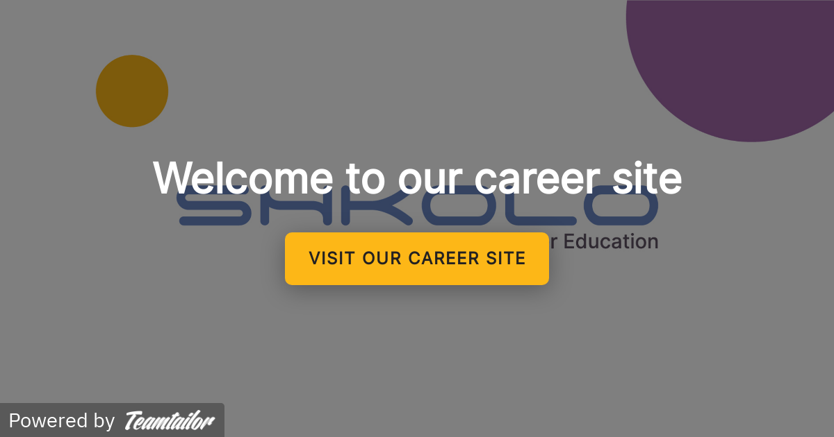Work with us - Shkolo