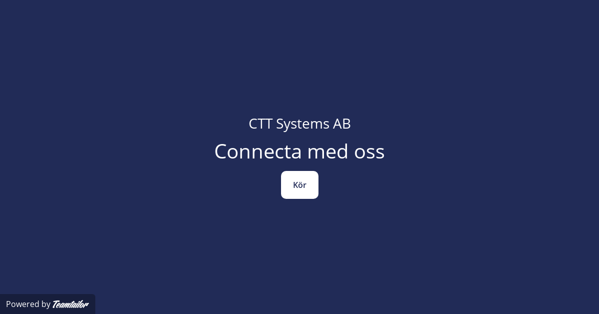 CTT Systems AB – Connect
