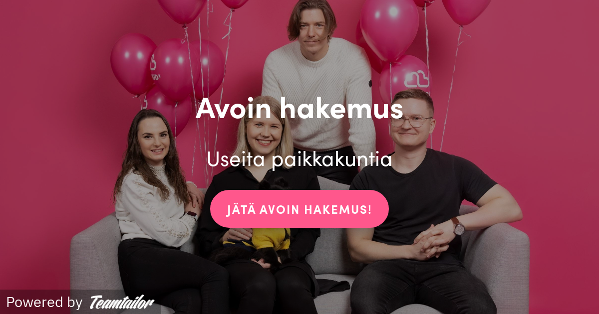 Avoin hakemus - Cloud2 Oy