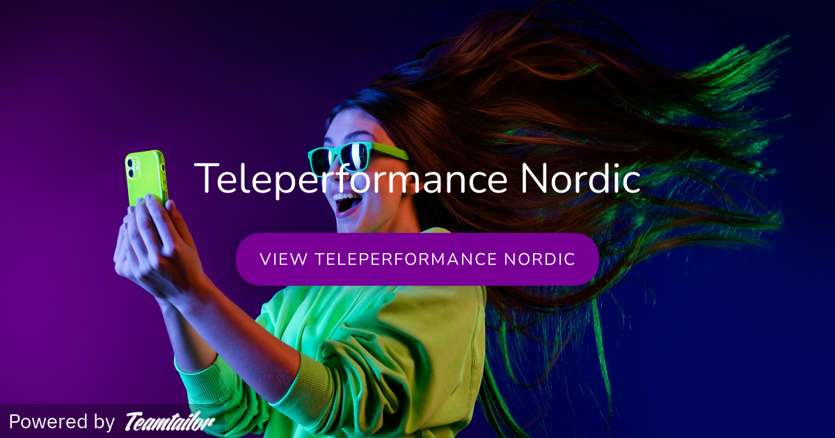 Hello… do you like to help people? - Teleperformance Nordic