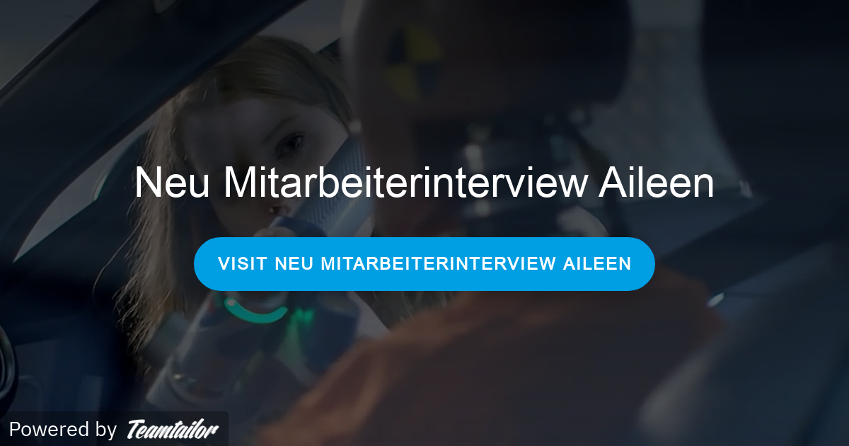 Mitarbeiterinterview Aileen - Autoliv Germany