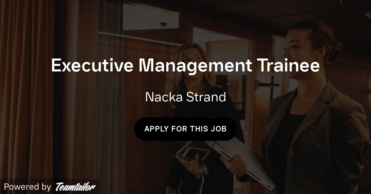 Executive Management Trainee - Dustin Sweden