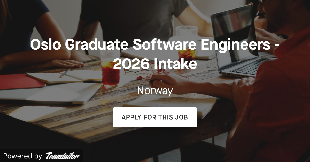 Oslo Graduate Software Engineers - 2026 Intake - Neat